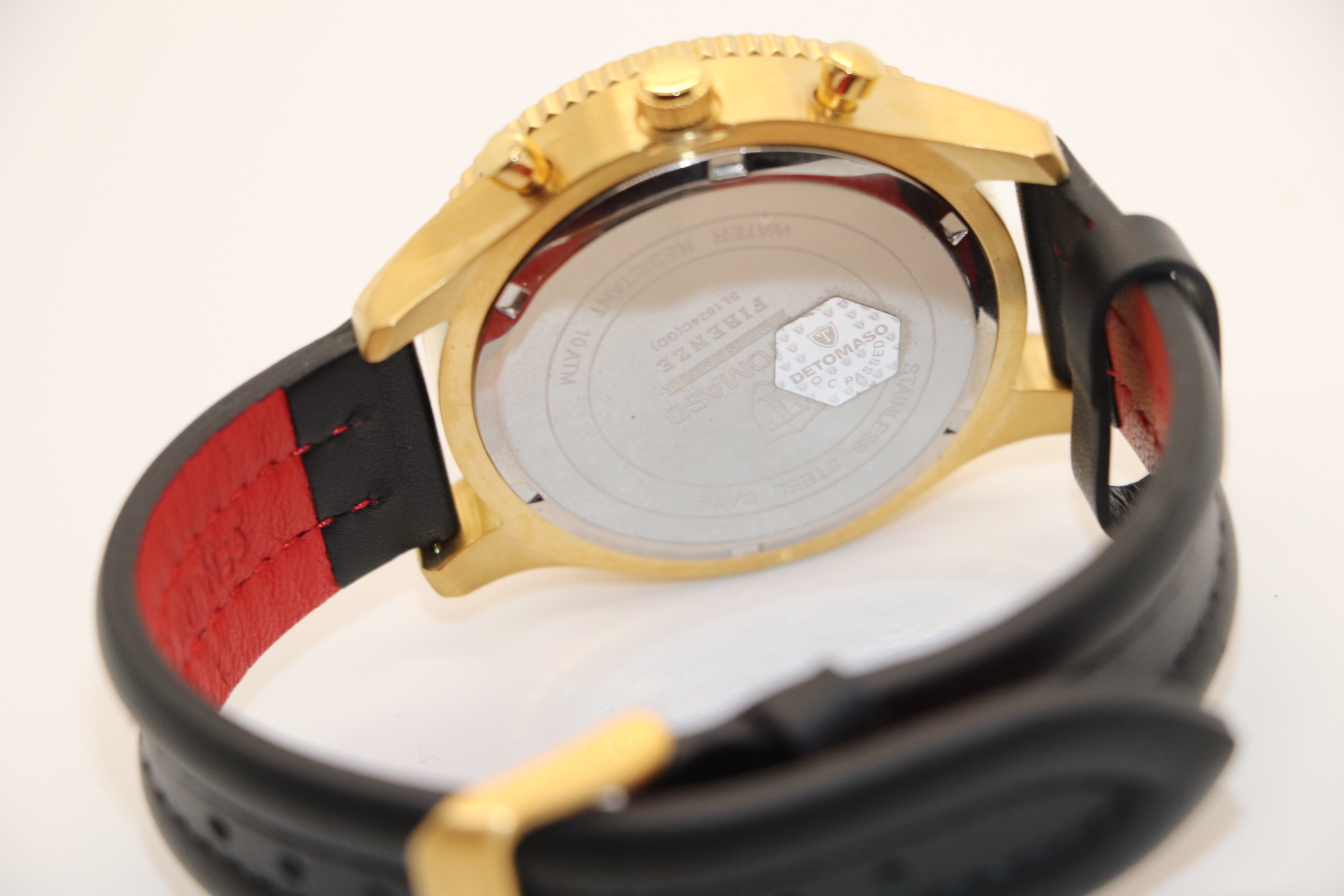 Detomaso SL1624C Quartz Wristwatch – 2018, Gold & Black Bezel ...