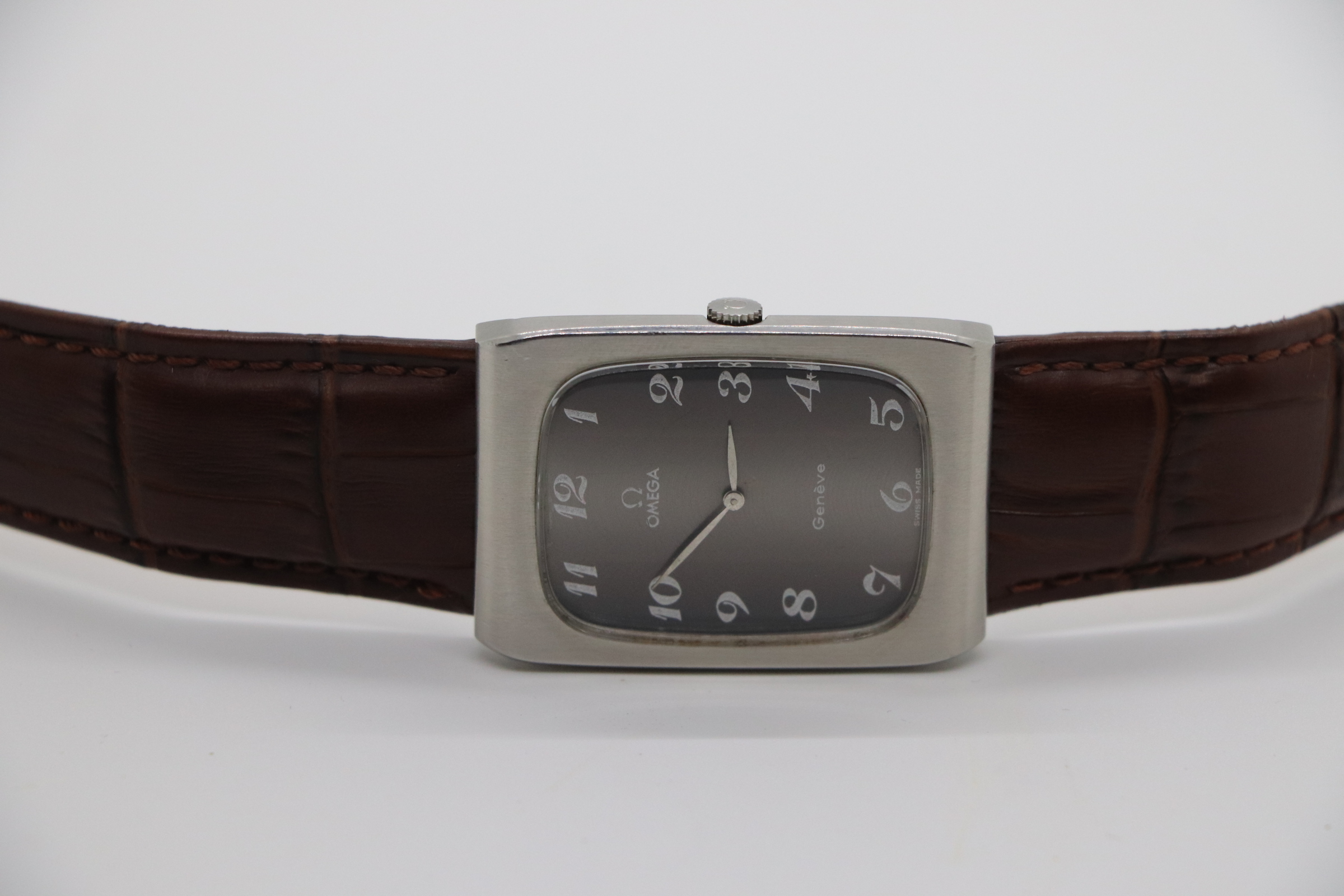 Omega Tank Watch Jumbo I 1973 – Omega 625 Movement, 30x42mm, Leather ...