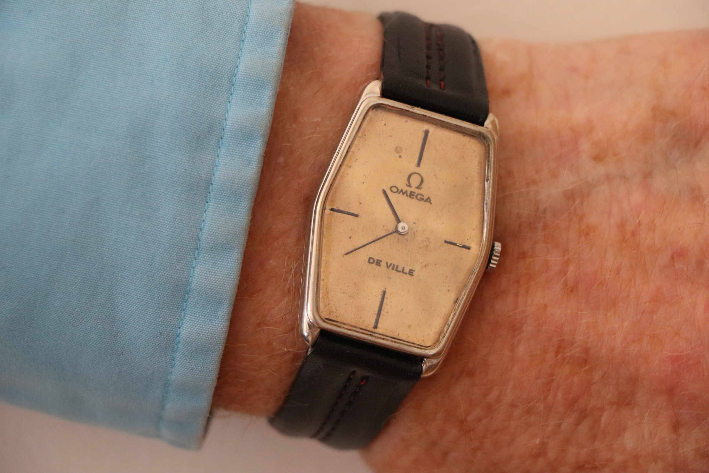 Omega DeVille 1970, Gold Dial, Cal 620 Manual Movement, Day/Date ...